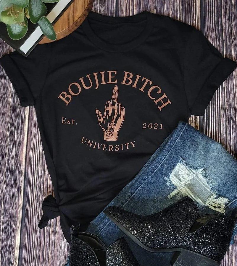 Boujie University Black | Boujie & Co. Boutique